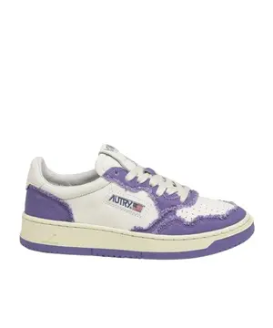 AUTRY Lace-up Perforated Sneakers - White