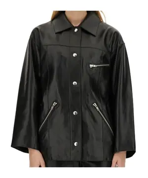 STAND STUDIO Long-sleeved Casual Jacket - Black