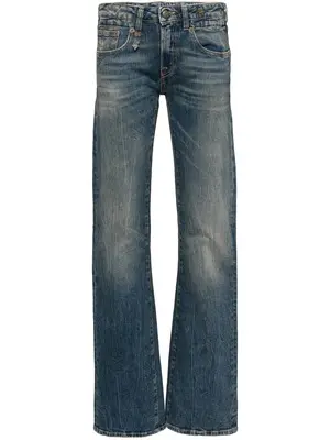 R13 Elastic Flared Leg Jeans