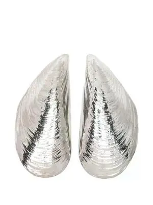 ARMARIUM Mussel-shell Shaped Earrings - Silver