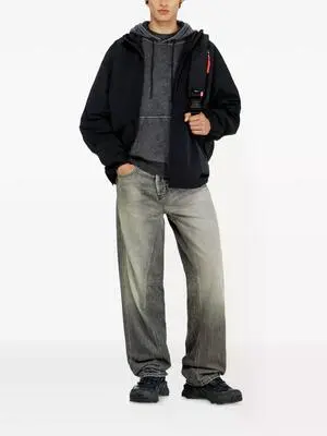DIESEL® Jacquard-mesh Cotton Hoodie