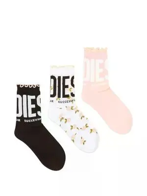 DIESEL® Logo-print Cotton Socks