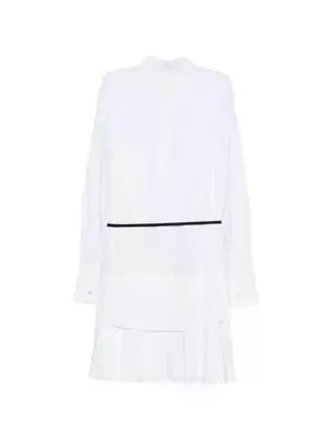 Barena Venezia Pleated Mini Shirt Dress