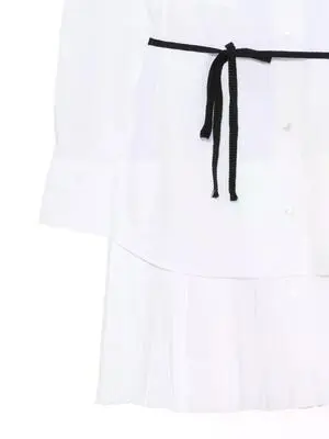 Barena Venezia Pleated Mini Shirt Dress