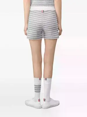 Thom Browne Horizontal Stripe Cotton Shorts