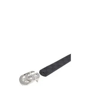 Gucci Double G Monogrammed Belt - Black