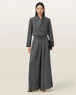 ALLSAINTS Marrlo Wide Leg Pleated Pants