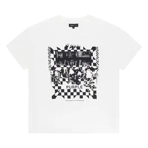 PURPLE BRAND Textured Inside Out Tee - Cream