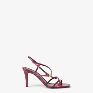 Fendi Strappy Sandals - Red