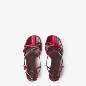 Fendi Strappy Sandals - Red