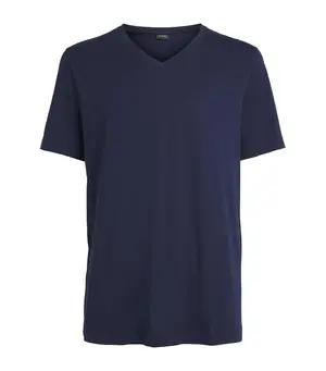 Hanro Cotton Night & Day T-shirt - Navy