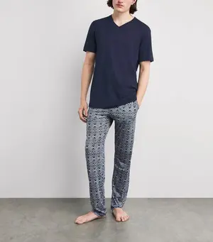 Hanro Cotton Night & Day T-shirt - Navy