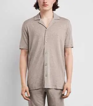 Hanro Casuals Short-sleeve Shirt - Beige