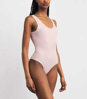 Sandro Knit Scoop-neck Bodysuit - Pink