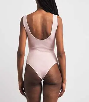 Sandro Knit Scoop-neck Bodysuit - Pink