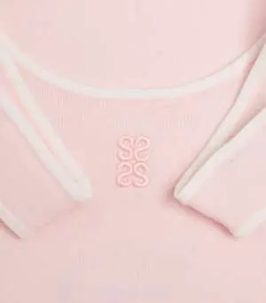 Sandro Knit Scoop-neck Bodysuit - Pink