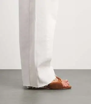 Sandro Barrel Leg Jeans - Beige