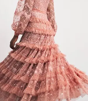 NEEDLE & THREAD Blossom Lace Gown
