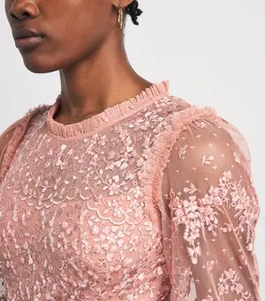 NEEDLE & THREAD Blossom Lace Gown