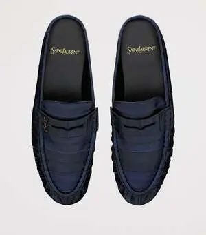 Saint Laurent Le Loafer Mules - Blue