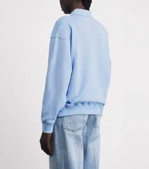 Polo Ralph Lauren Cotton-blend Polo Sweater - Blue