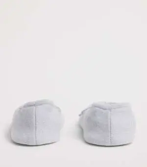 WILLIAM SHARP Embellished Cashmere Dolly Slippers - Blue