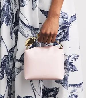 Erdem Mini Leather Bloom Top Handle Bag - Pink