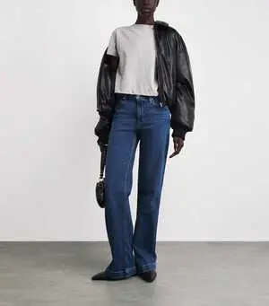 Paige Leenah Flared Jeans - Blue