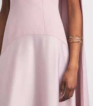 Solace London Draped Cece Gown - Pink