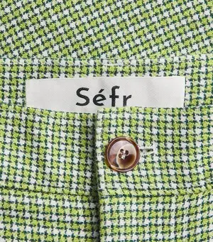 Séfr Houndstooth Tailored Shorts