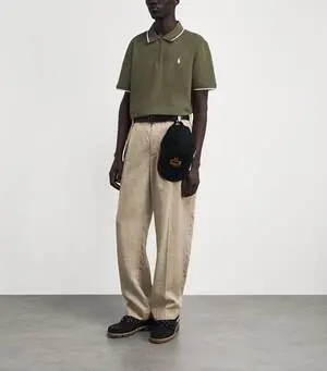Polo Ralph Lauren Stretch-cotton Zip-up Polo Shirt - Green