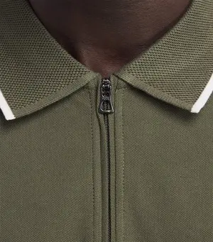 Polo Ralph Lauren Stretch-cotton Zip-up Polo Shirt - Green