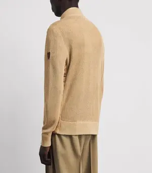 Polo Ralph Lauren Linen Blend Bomber Jacket - Beige