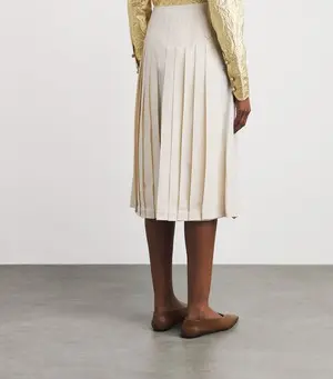 Tory Burch Pleated Midi Skirt