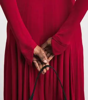 Tory Burch Jersey Pleated Midi Dress - Red