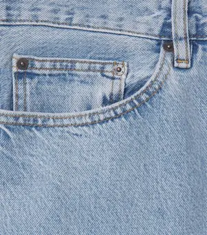 FRAME Baggy Jeans In Light Wash Regenerative Cotton Denim