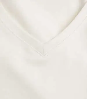 Derek Rose Basel V-neck Lounge T-shirt - Neutral