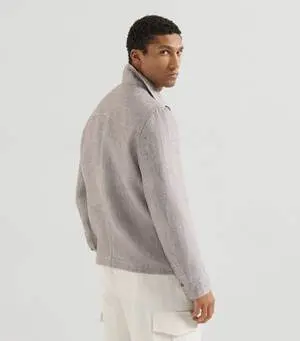 Brunello Cucinelli Hemp-linen Overshirt - Brown