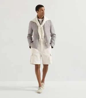 Brunello Cucinelli Hemp-linen Overshirt - Brown
