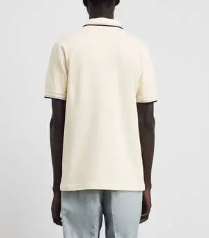 Fred Perry Cotton Twin Tipped Polo Shirt - Ivory