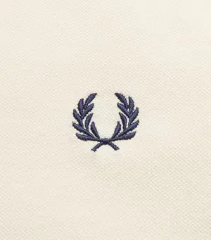 Fred Perry Cotton Twin Tipped Polo Shirt - Ivory