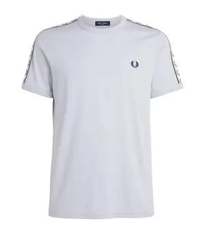Fred Perry Cotton Tape Ringer T-shirt - Blue