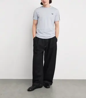 Fred Perry Cotton Tape Ringer T-shirt - Blue