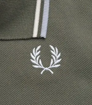 Fred Perry Cotton Twin Tipped Polo Shirt - Green