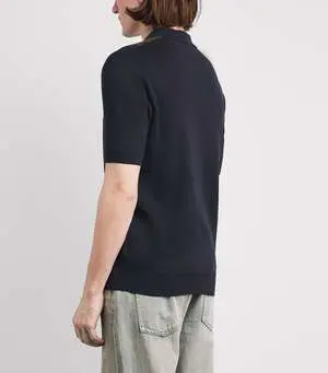Fred Perry Cotton Panelled Zip-up Polo Shirt