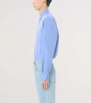 Valentino Garavani Cotton Vgold Shirt - Blue