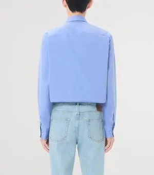 Valentino Garavani Cotton Vgold Shirt - Blue