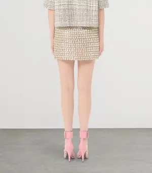 Valentino Garavani Embroidered Organza Mini Skirt