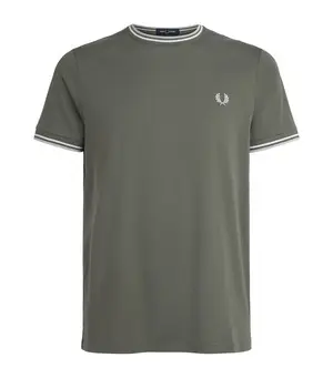 Fred Perry Cotton Twin Tipped T-shirt - Green