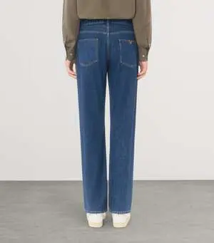 Valentino Garavani Vgold Straight Jeans - Blue